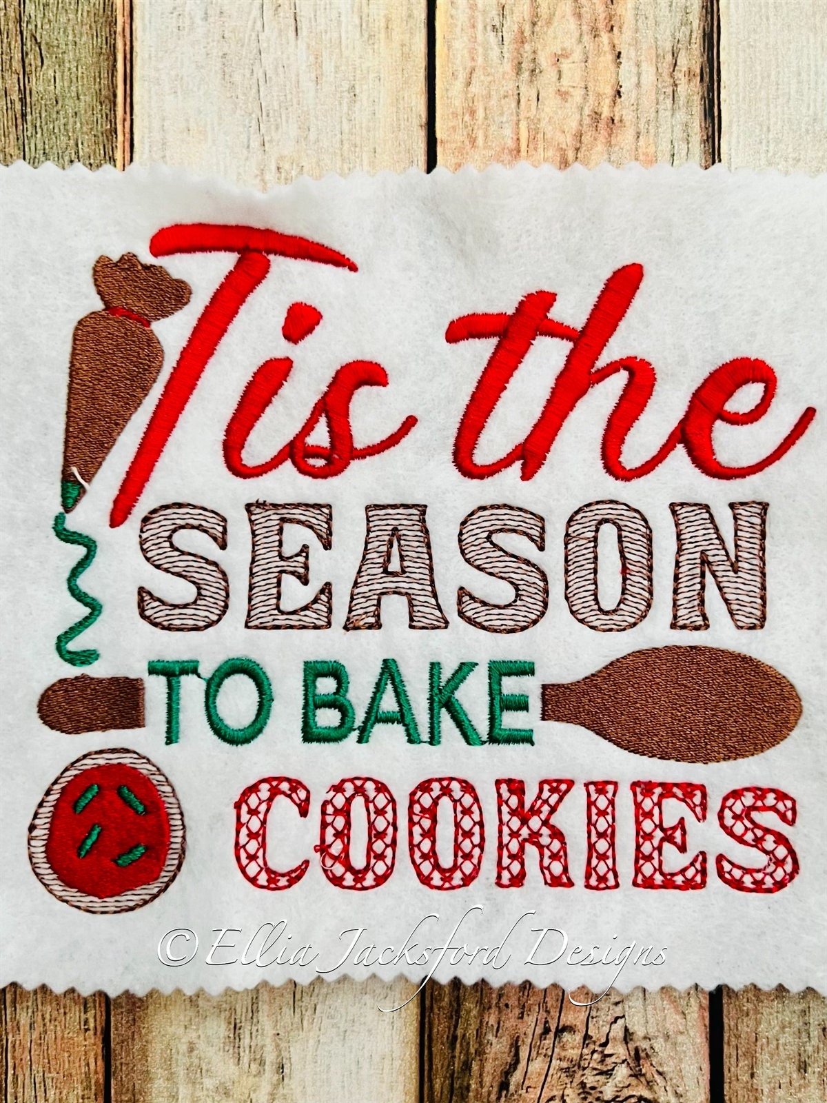 Christmas Baking Bundle 5x7 Embroidery Design SET OF 7 - Etsy
