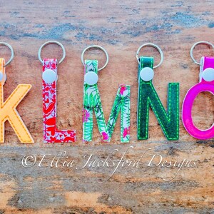 Alphabet Keyfob Embroidery Design BUNDLE - Etsy