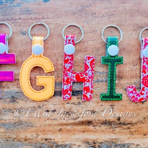 Alphabet Keyfob Embroidery Design BUNDLE - Etsy