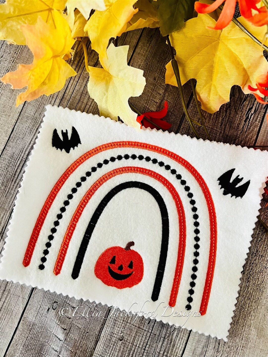 Halloween Boho Rainbow Embroidery Design 3 SIZES - Etsy