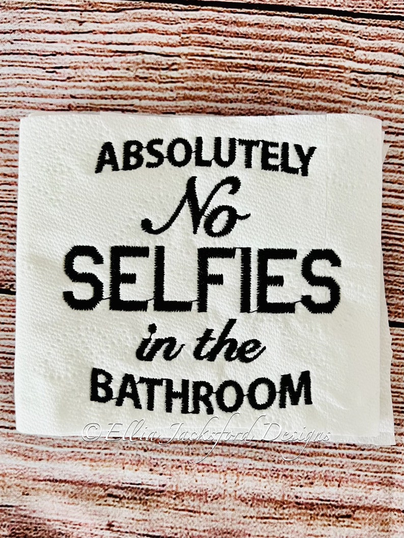 Sarcastic Toilet Paper Embroidery Design SET OF 6 - Etsy