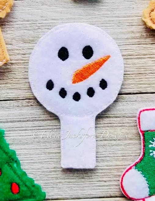 Christmas Pencil Topper Embroidery Design Set of 6 - Etsy