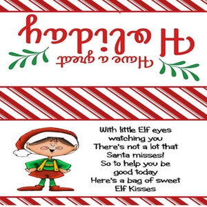 Elf Kisses, Santa Kisses Plus Bonus Jpg - Snowman Soup! - Print and Cut ...