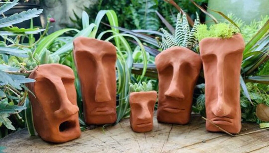 Head Pot, Pothead! Clay Succulent Air Plant Pot Handmade Great Holiday ...