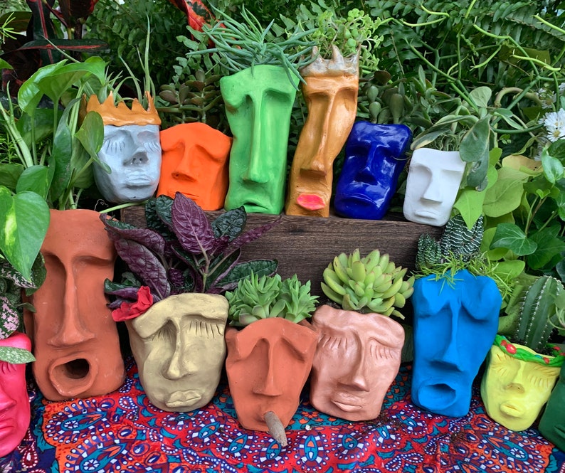 Handmade Clay Pots Whimsical, Creative Gift for the Holidays. - Etsy