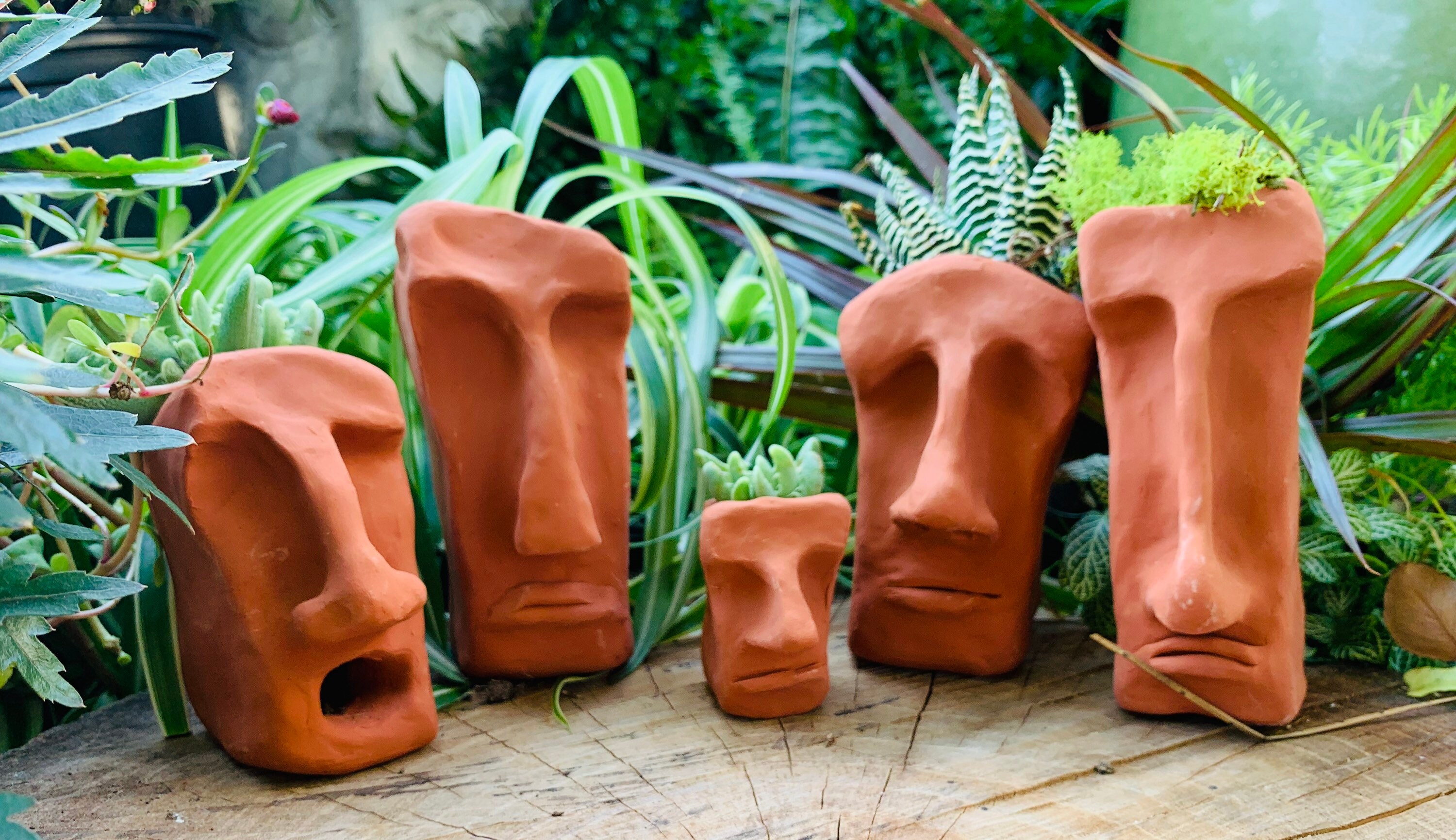 Handmade Clay Pots whimsical creative gift | Etsy