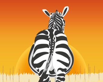 Zebra poster | Etsy