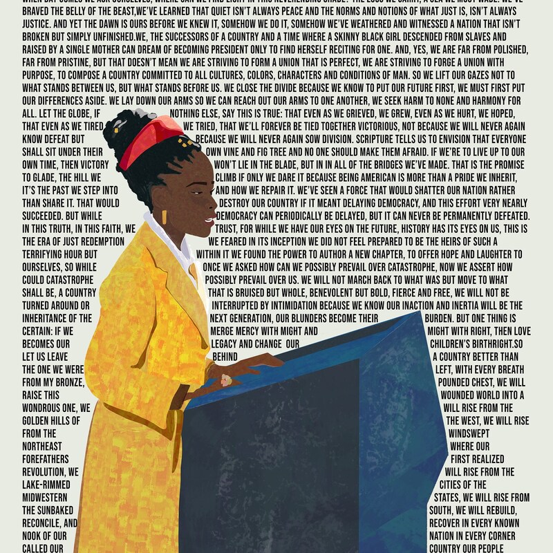 Amanda Gorman Poster - Etsy