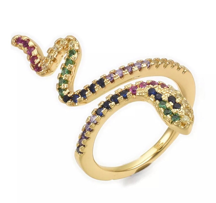 Snake Bite Cuff Ring | Etsy