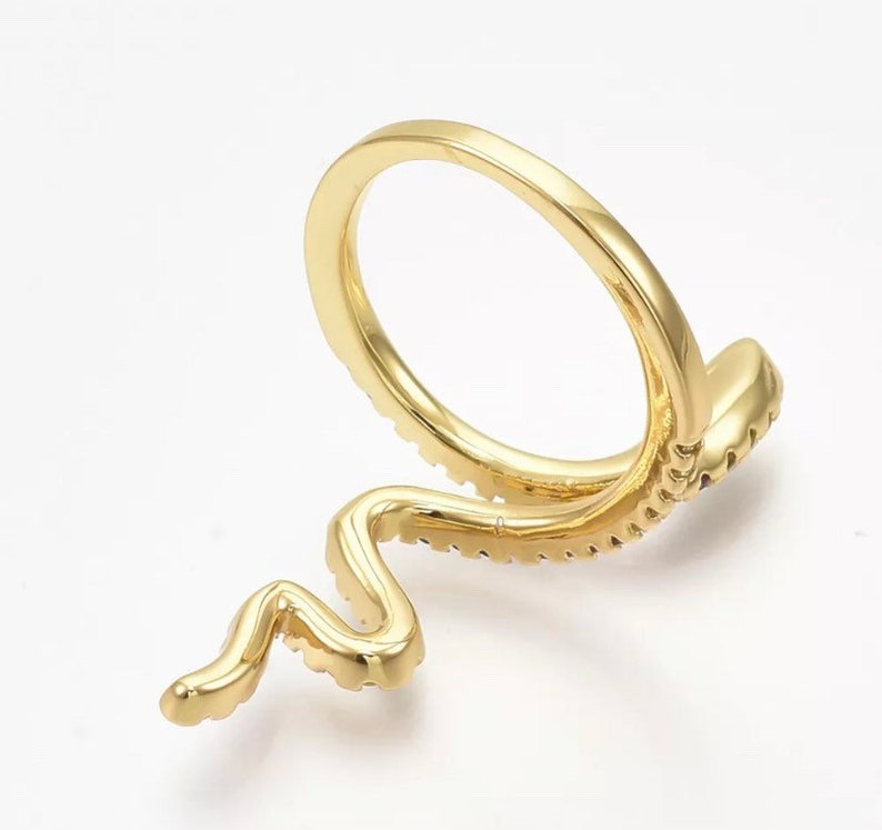 Snake Bite Cuff Ring | Etsy