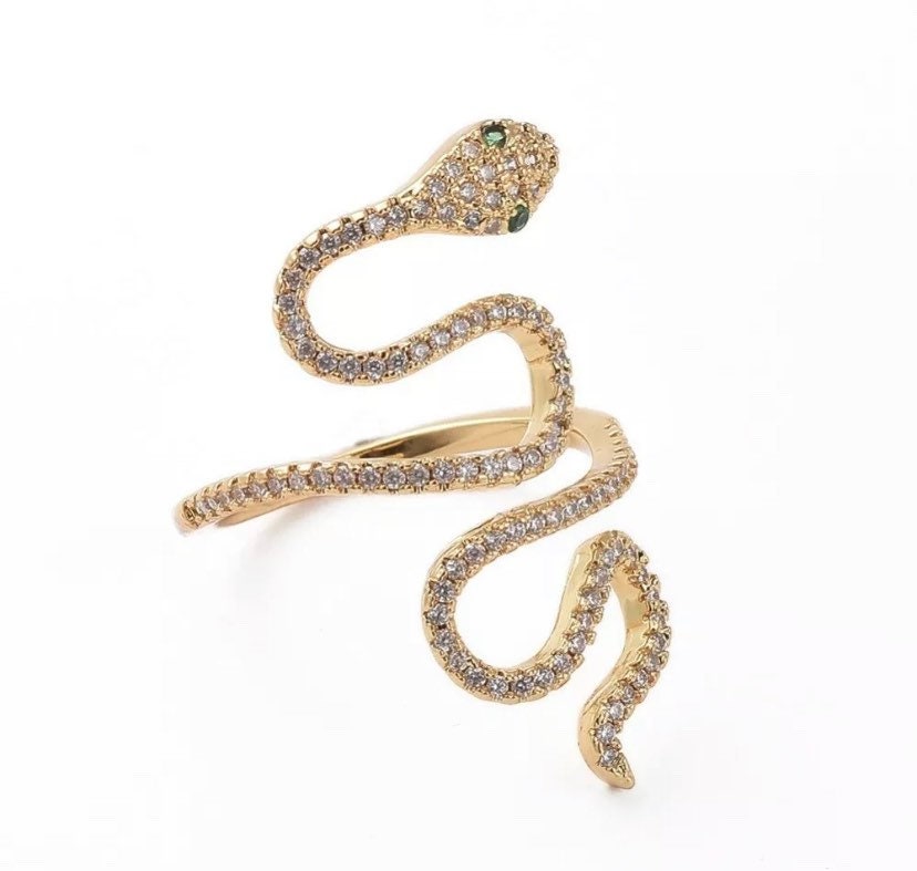 Snake Bite Cuff Ring | Etsy