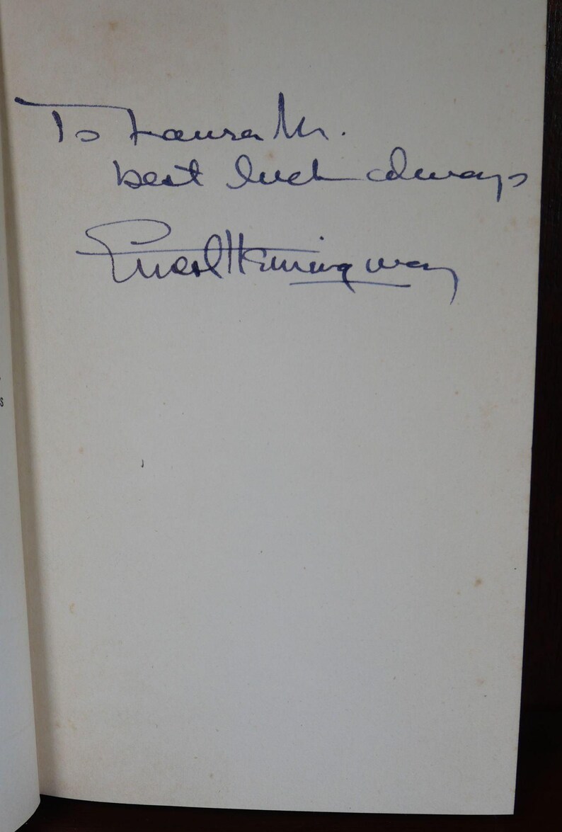 Ernest Hemingway / the Sun Also Rises SIGNED 1st Edition 1930 - Etsy