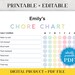 Printable Cleaning Schedule Checklist - Editable Daily, Weekly, Monthly ...