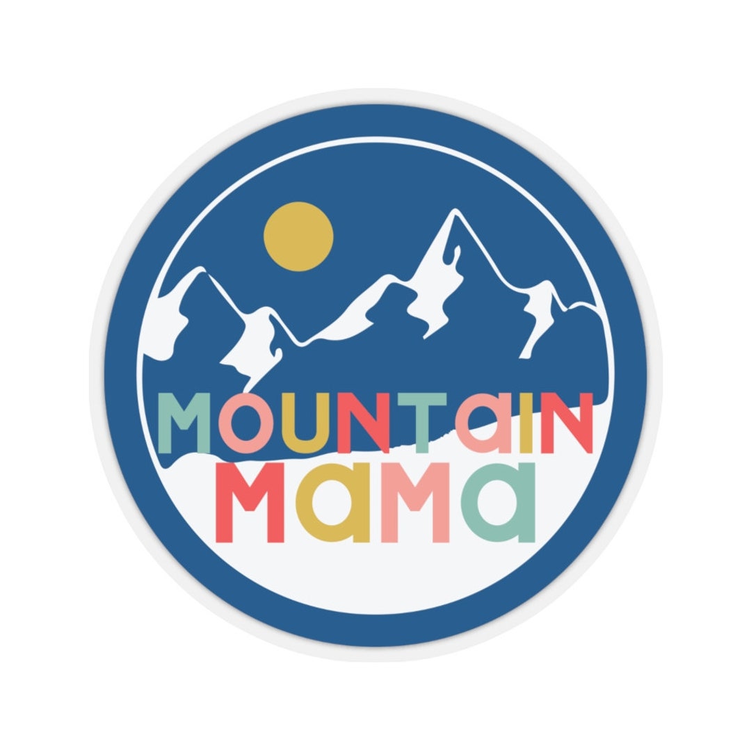 Mountain Mama Water Bottle Sticker, Laptop Decal, Sticker for Skier ...