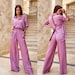 Modern Pantsuit With an Open-back Shirt for Special Occasions, Elegant ...