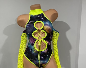 Glow in the Dark Festival Clothing Rave Outfit Acid Neon Halter Top ...