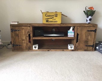 Primitive tv stand | Etsy