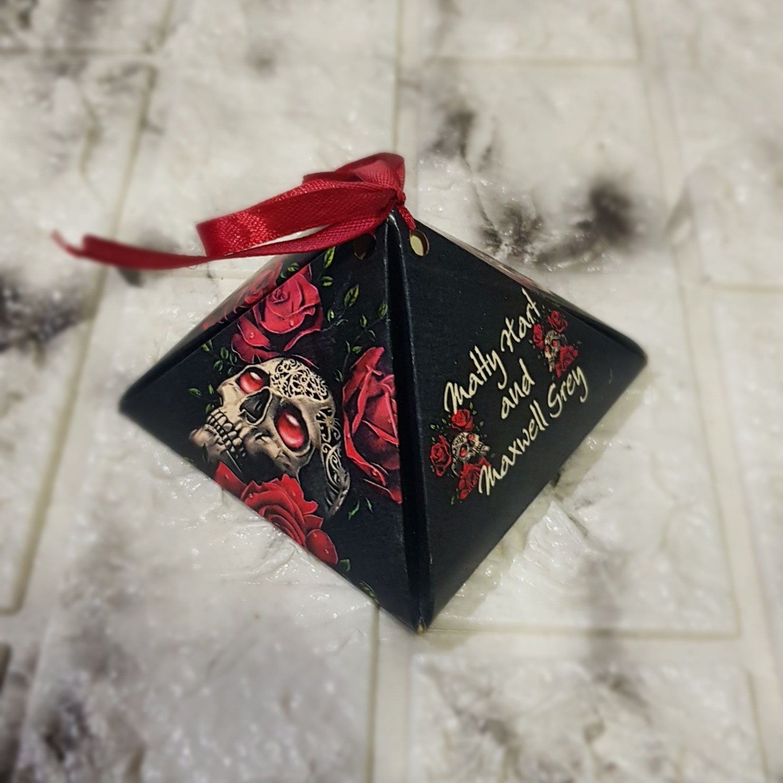 Gothic Wedding Coffin Favour Box Skull Piramid Box Horror - Etsy