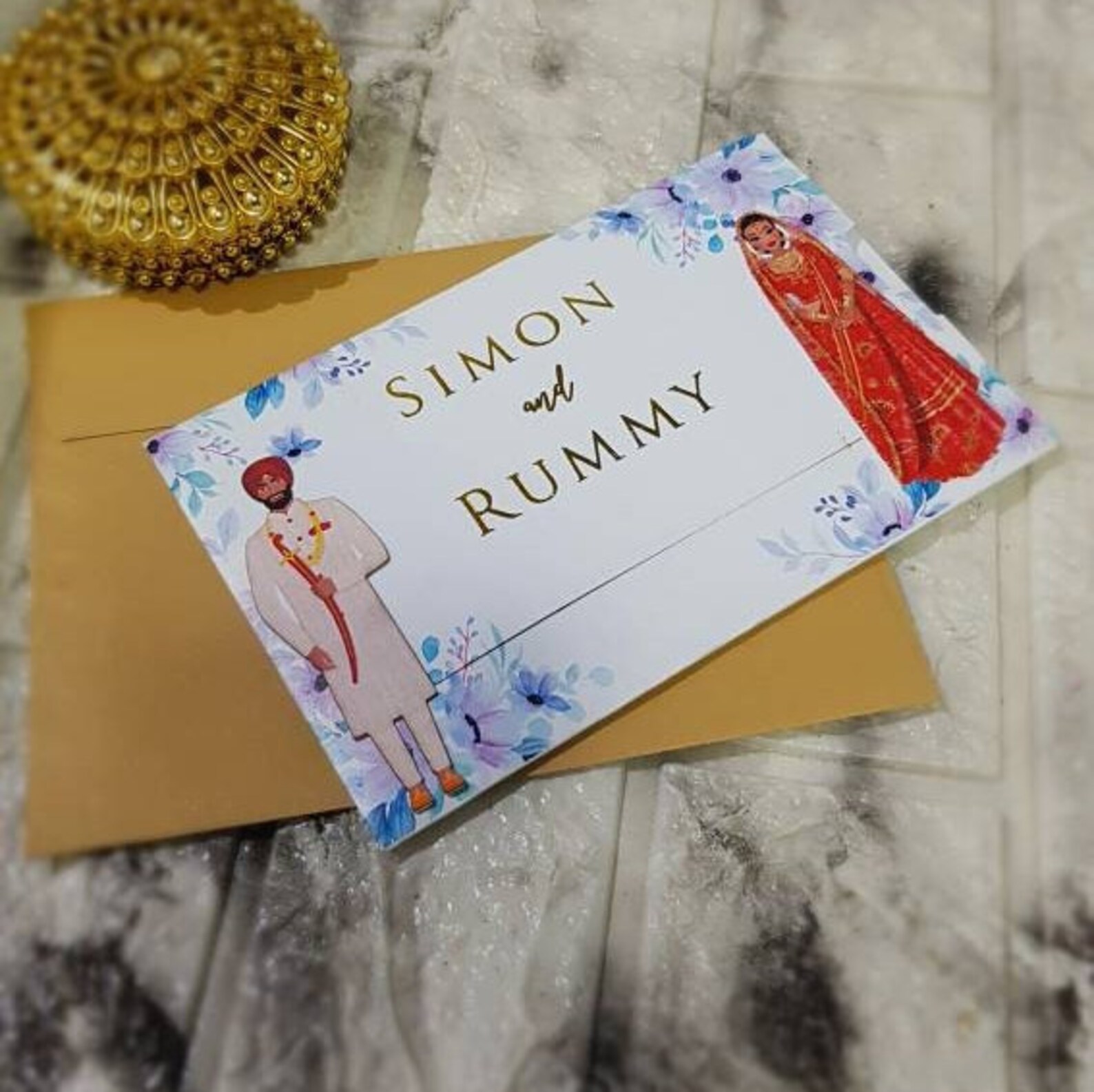 Indian Sliding Bride Wedding Invitation Laser Cut - Etsy