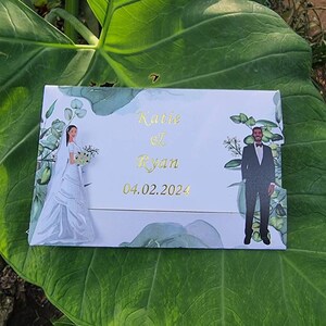 Luxury American African Sliding Bride Wedding Invitation Laser Cut ...