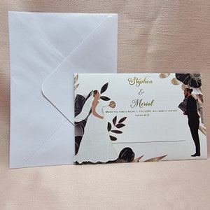 Mix Marriage Sliding Bride Wedding Invitation Laser Cut Personalized ...
