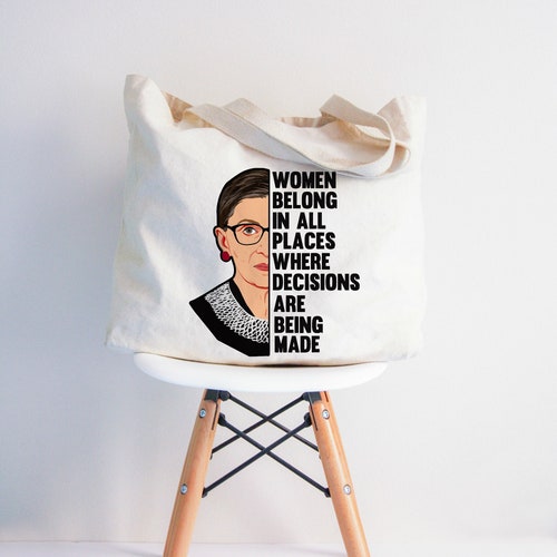 RBG Canvas Bag RBG Tote Bag Canvas Tote Tote Bag Ruth - Etsy