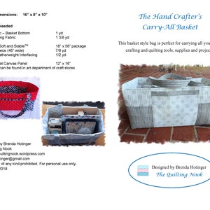 The Hand Crafter's Carry-all Basket (tote Bag) PDF - Etsy