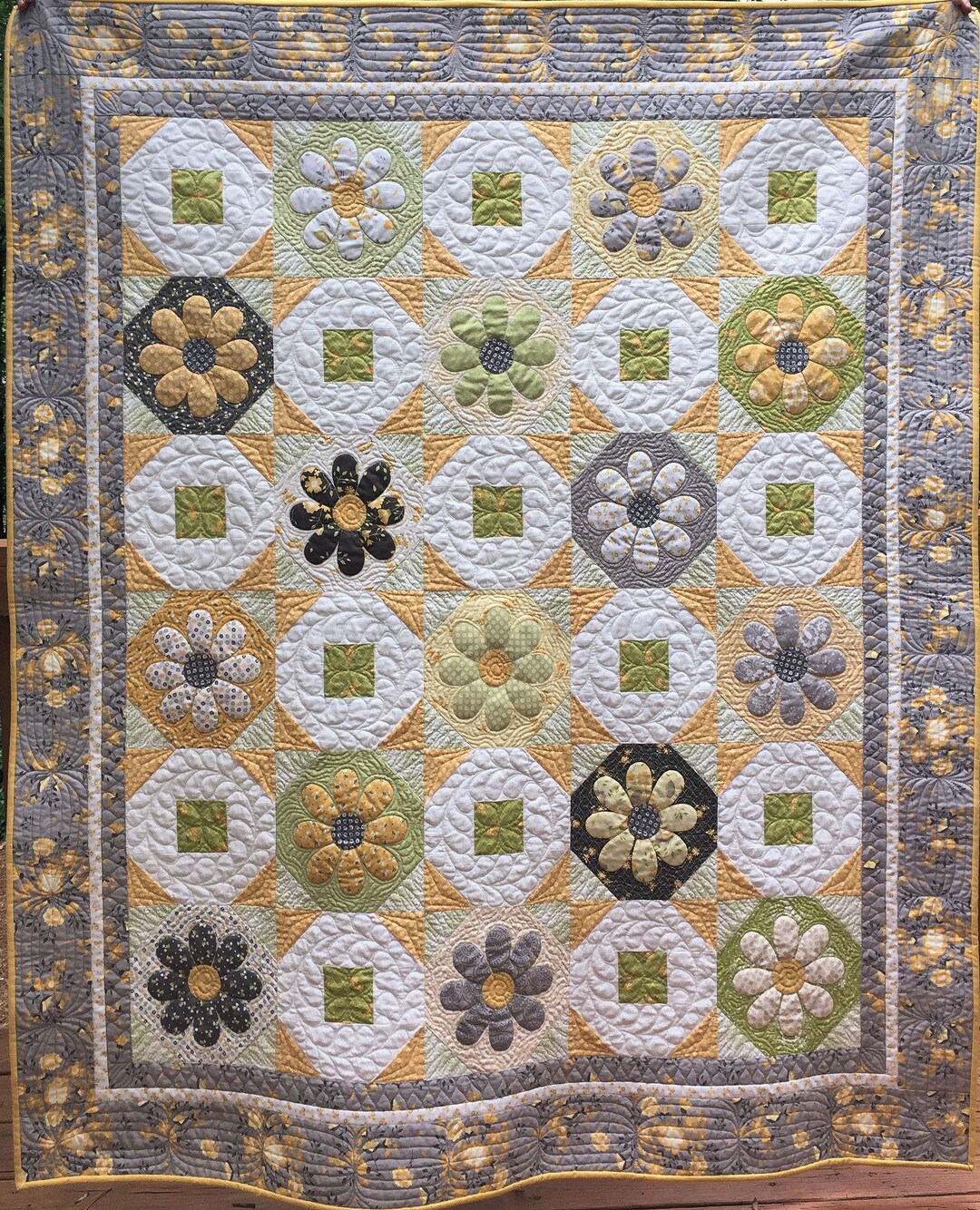 Summer Daisies PDF Pattern and Bonus Mini Star Quilt - Etsy