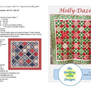 Holly-daze PDF Pattern - Etsy