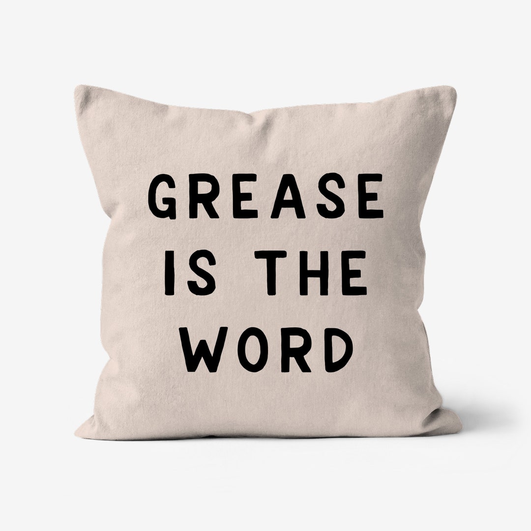 Grease is the Word - Inspired by the Movie "grease" - Canvas Throw ...