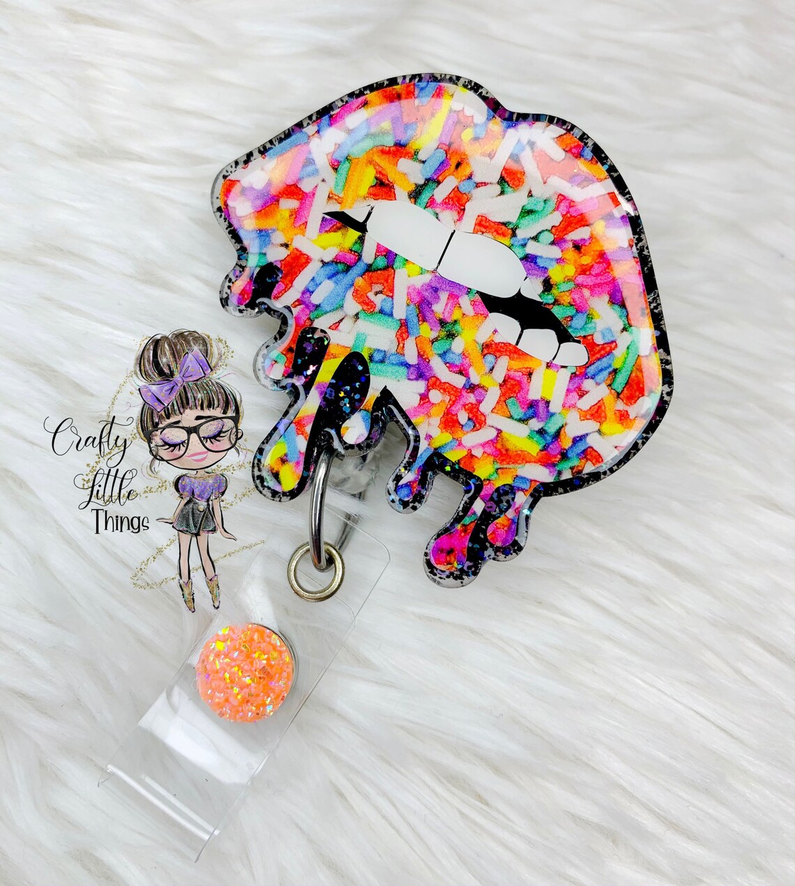 Drip Lips Badge Reel Cosmetologist Badge Reels Dermatologist - Etsy