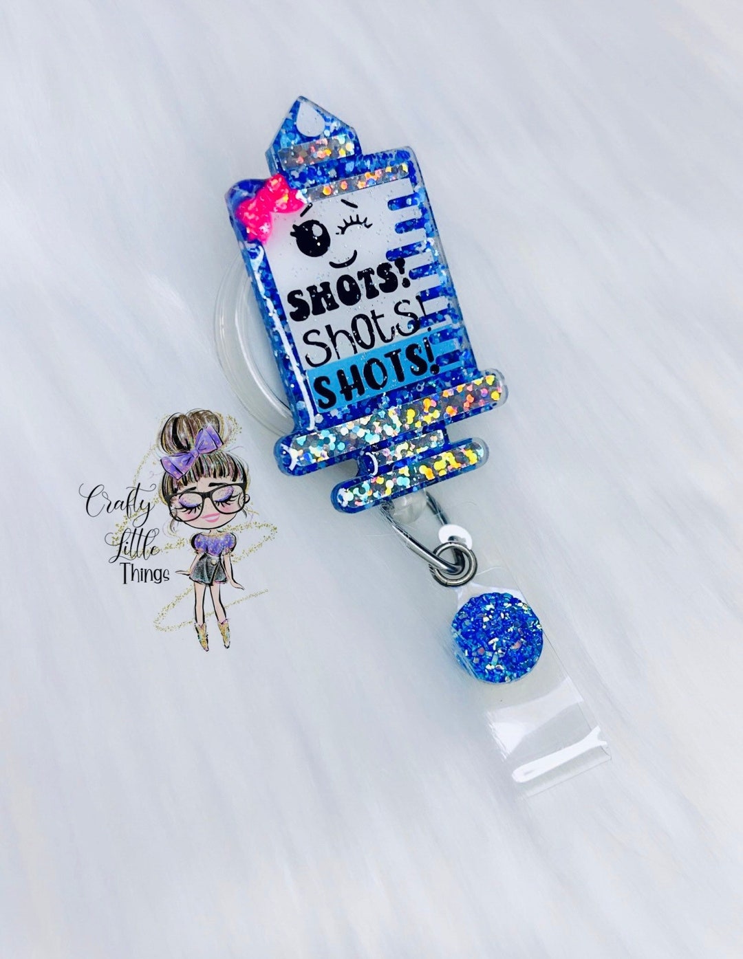 Shots! Syringe Badge Reel- Nurse Badge Reels- Medical Assistant Badge ...