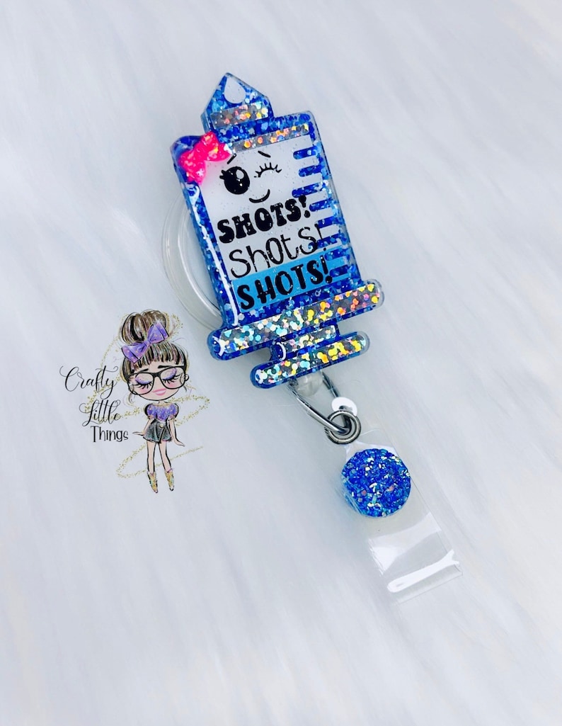 Shots Syringe Badge Reel Nurse Badge Reels Medical | Etsy