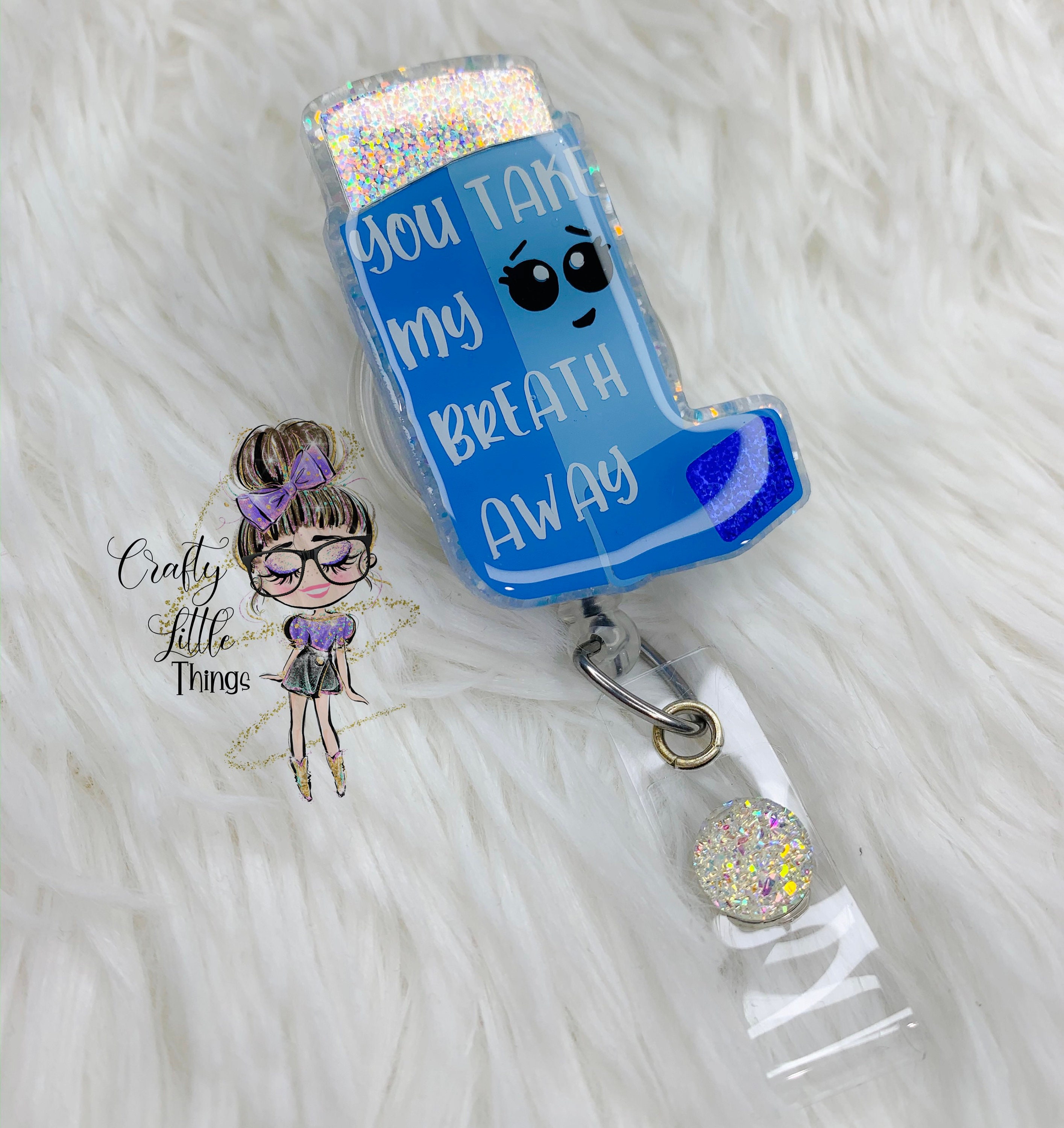 Cute Inhaler Badge Reel Medical Badge Reels Humor Badge | Etsy