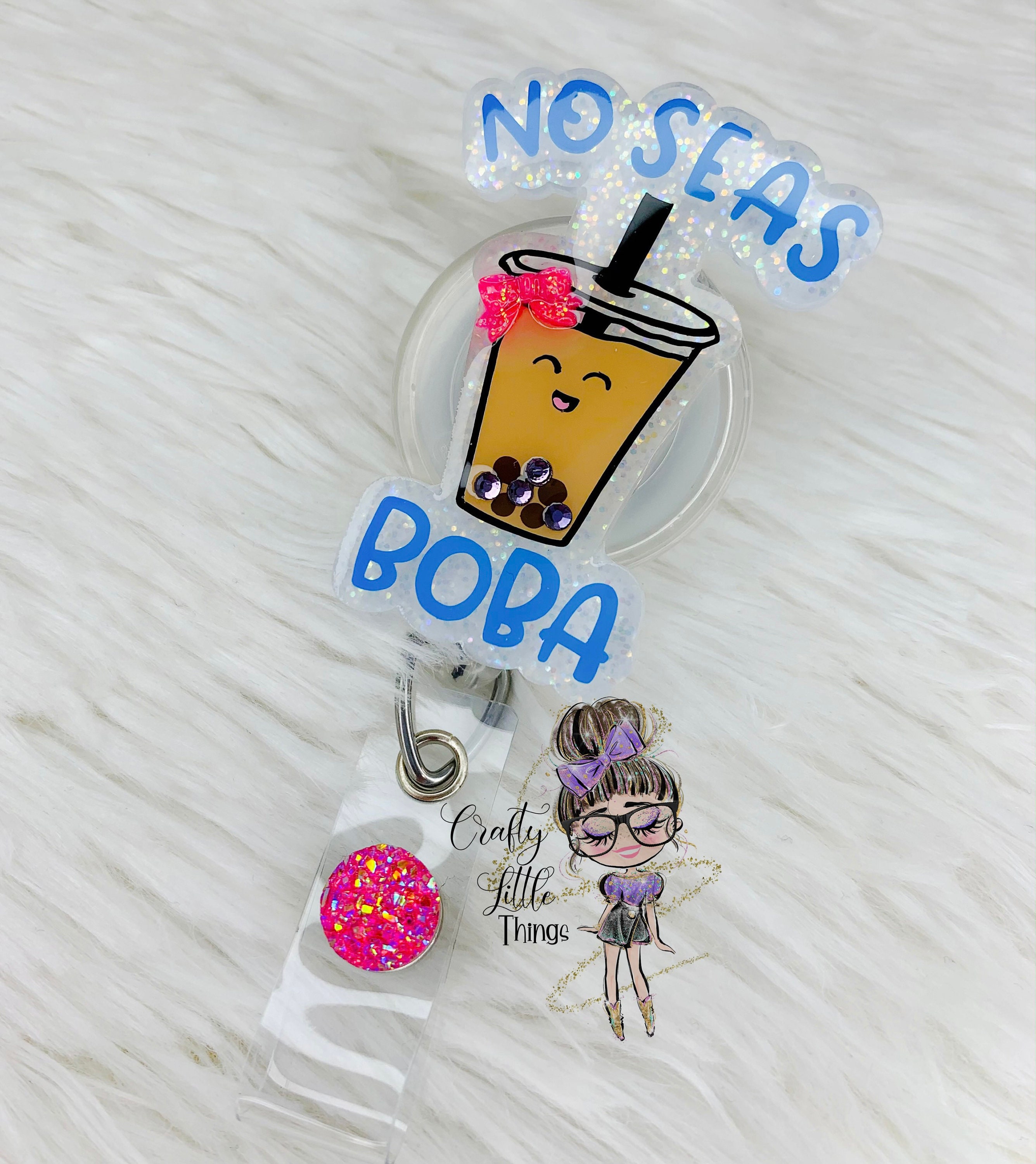 No Seas Boba Badge Reel Spanish Badge Reels Bubble Tea Badge - Etsy