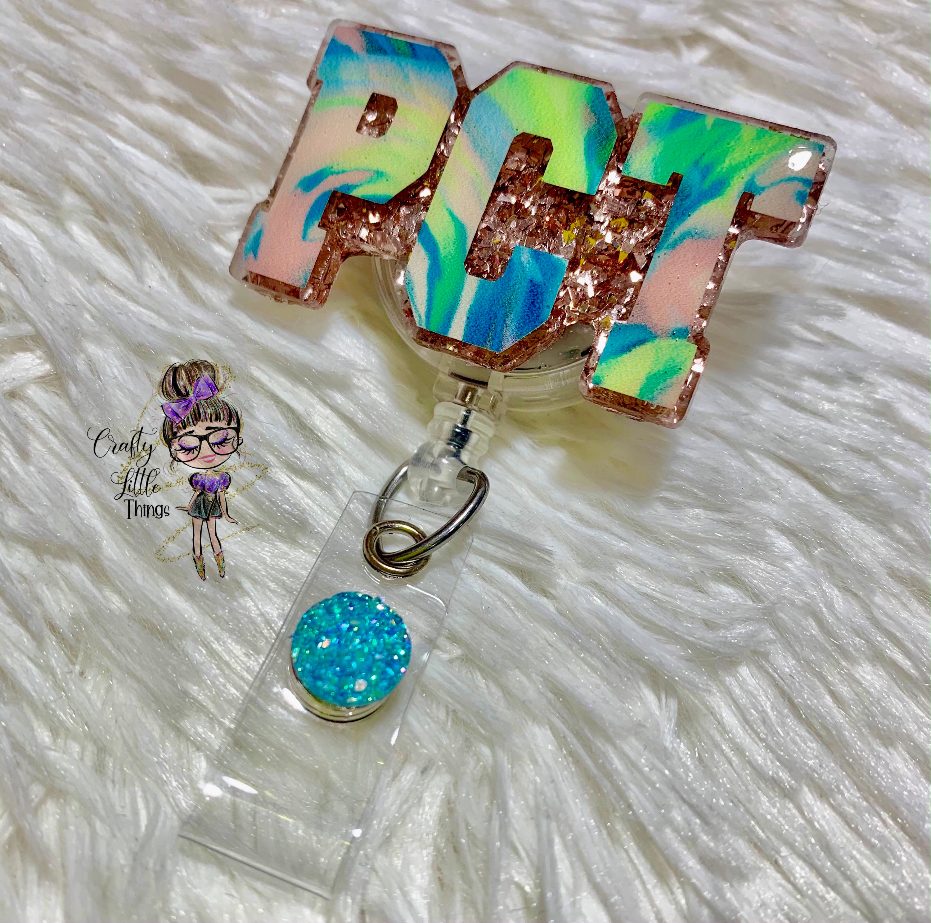 PCT Watercolor Badge Reel Patient Care Technician Badge Reels - Etsy