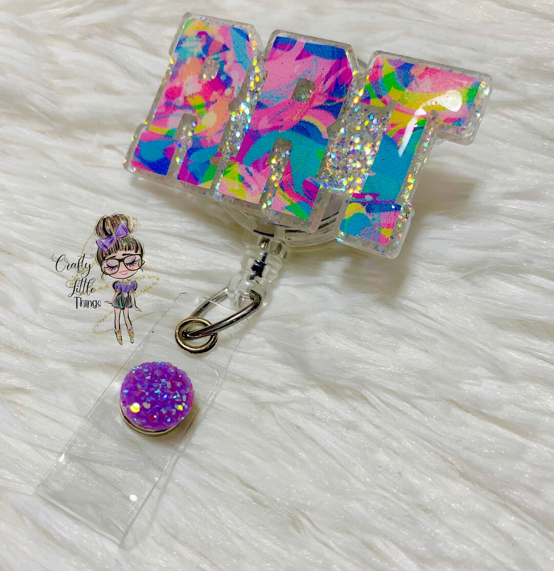 RRT Watercolor Badge Reel- Registered Respiratory Therapist Badge Reels ...