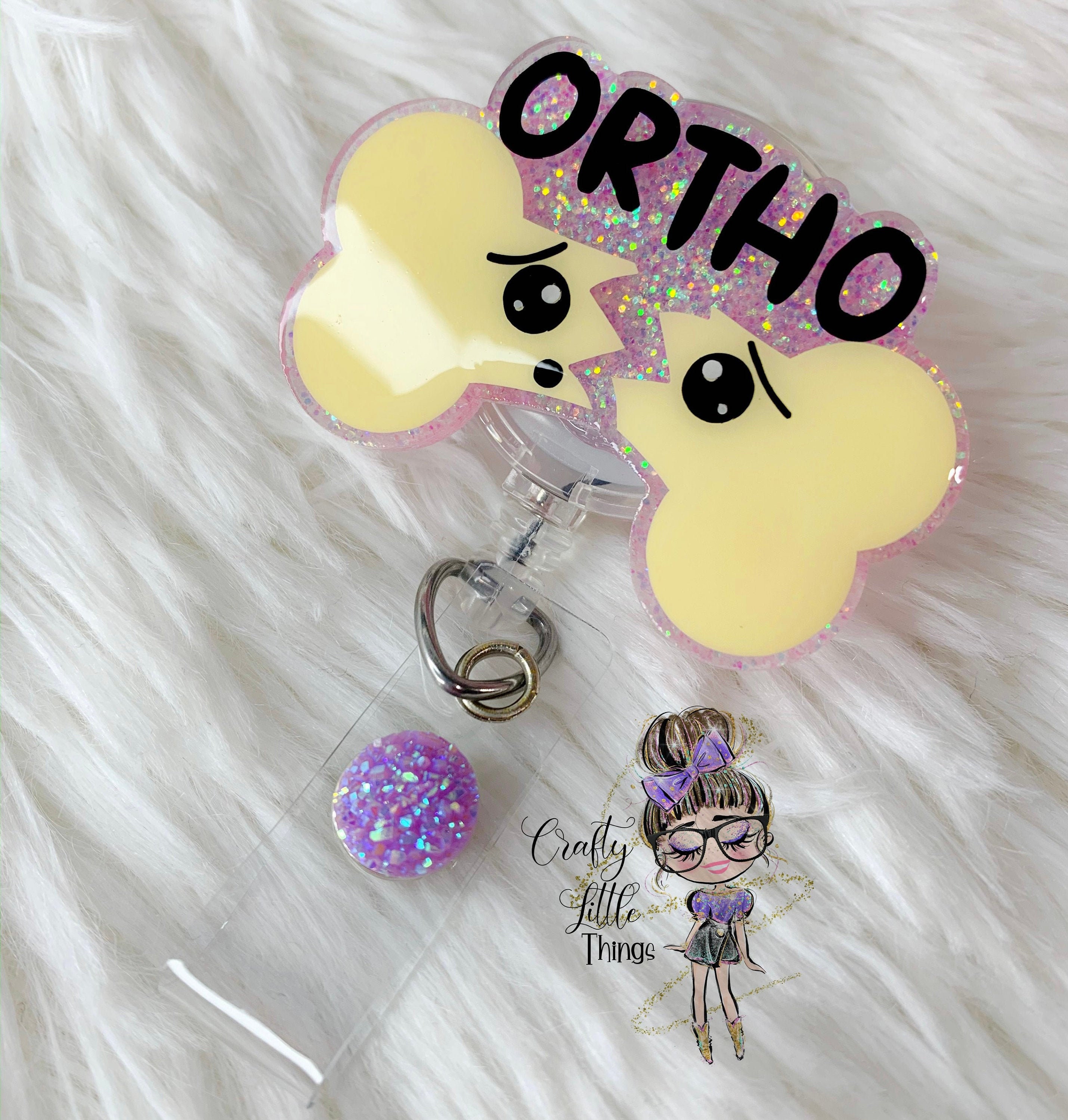 Ortho Broken Bone Badge Reel Cute Badge Reels Orthopedic | Etsy