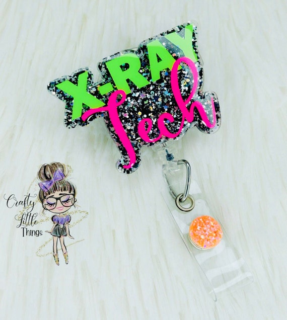 Bright X-ray Tech Badge Reel X-ray Badge Reels Medical Badge - Etsy