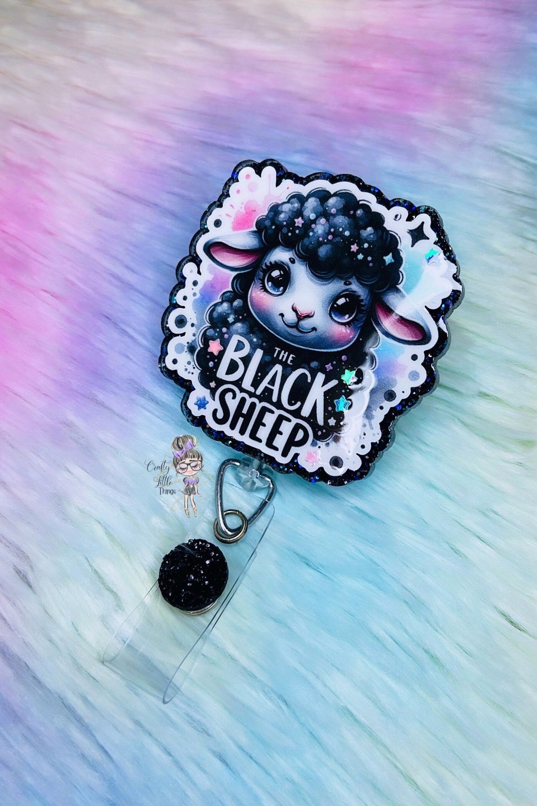 The Black Sheep Badge Reel- Sheep Badge Reels- Funny Badge Reels- Humor ...