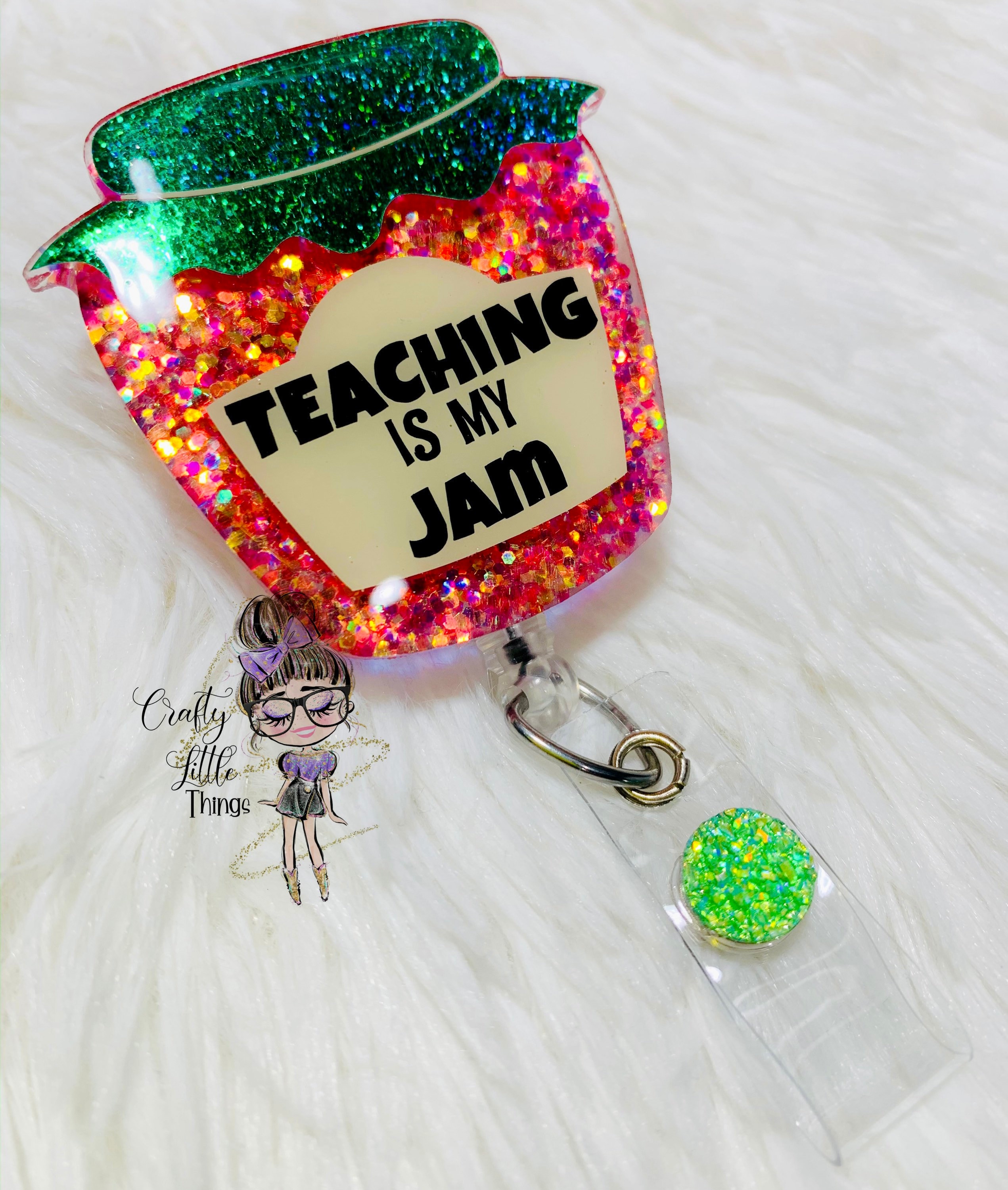Teaching is My Jam Badge Reel Teacher Badge Reels Educator - Etsy