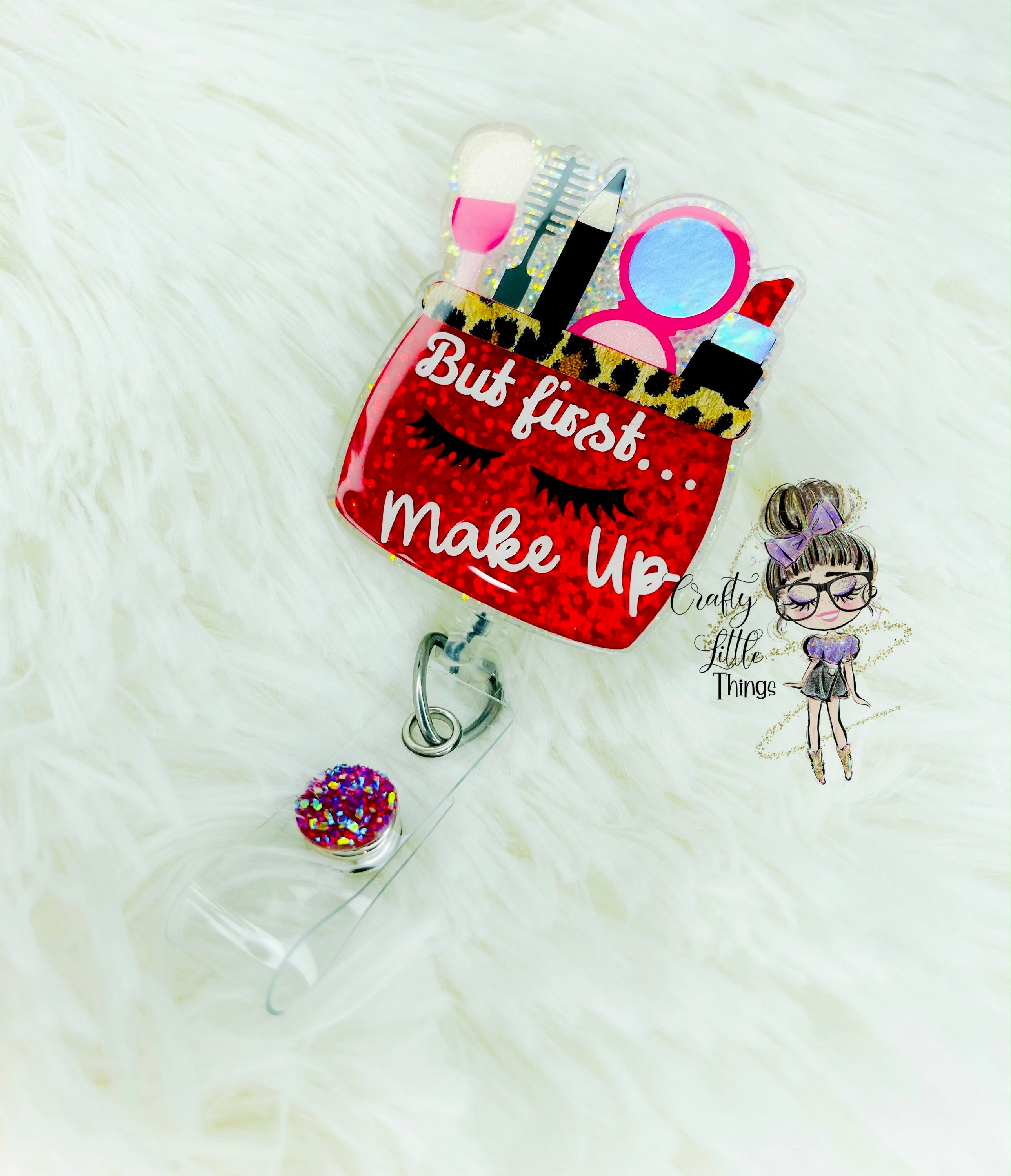 Makeup Bag Badge Reel Makeup Badge Holders Cosmetologist - Etsy