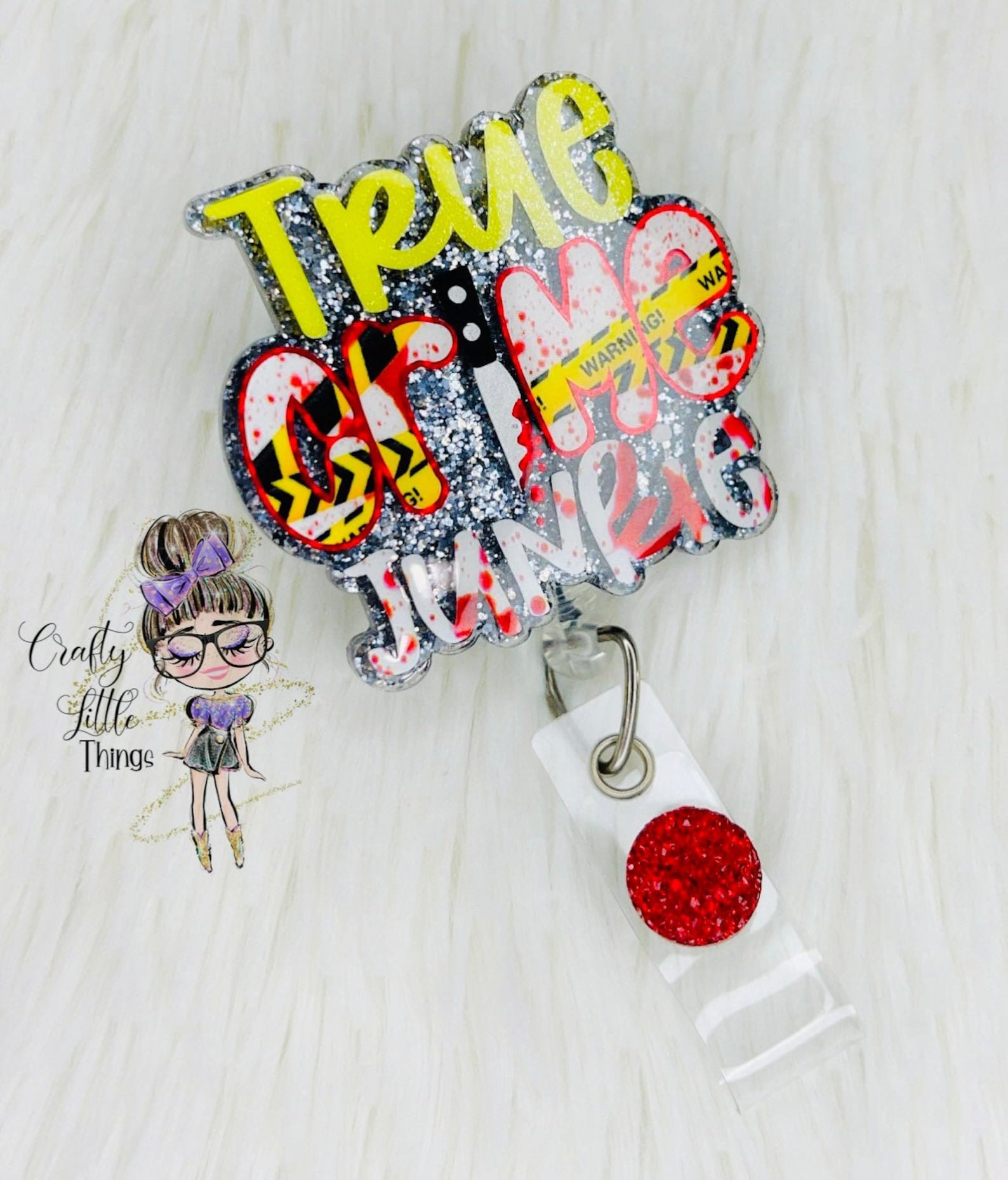 True Crime Junkie Badge Reel- Crime Badge Reels- Forensics Badge Reels ...