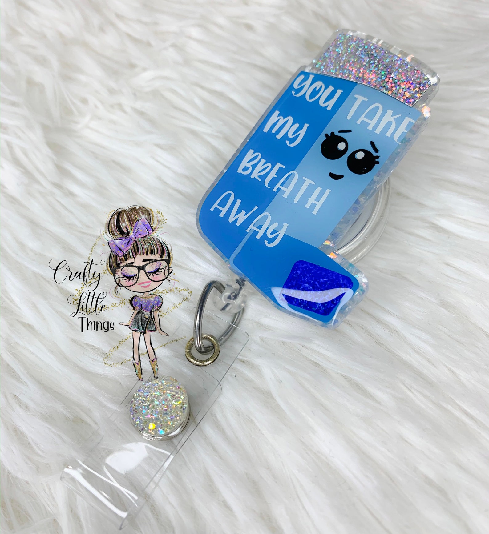 Cute Inhaler Badge Reel Medical Badge Reels Humor Badge | Etsy