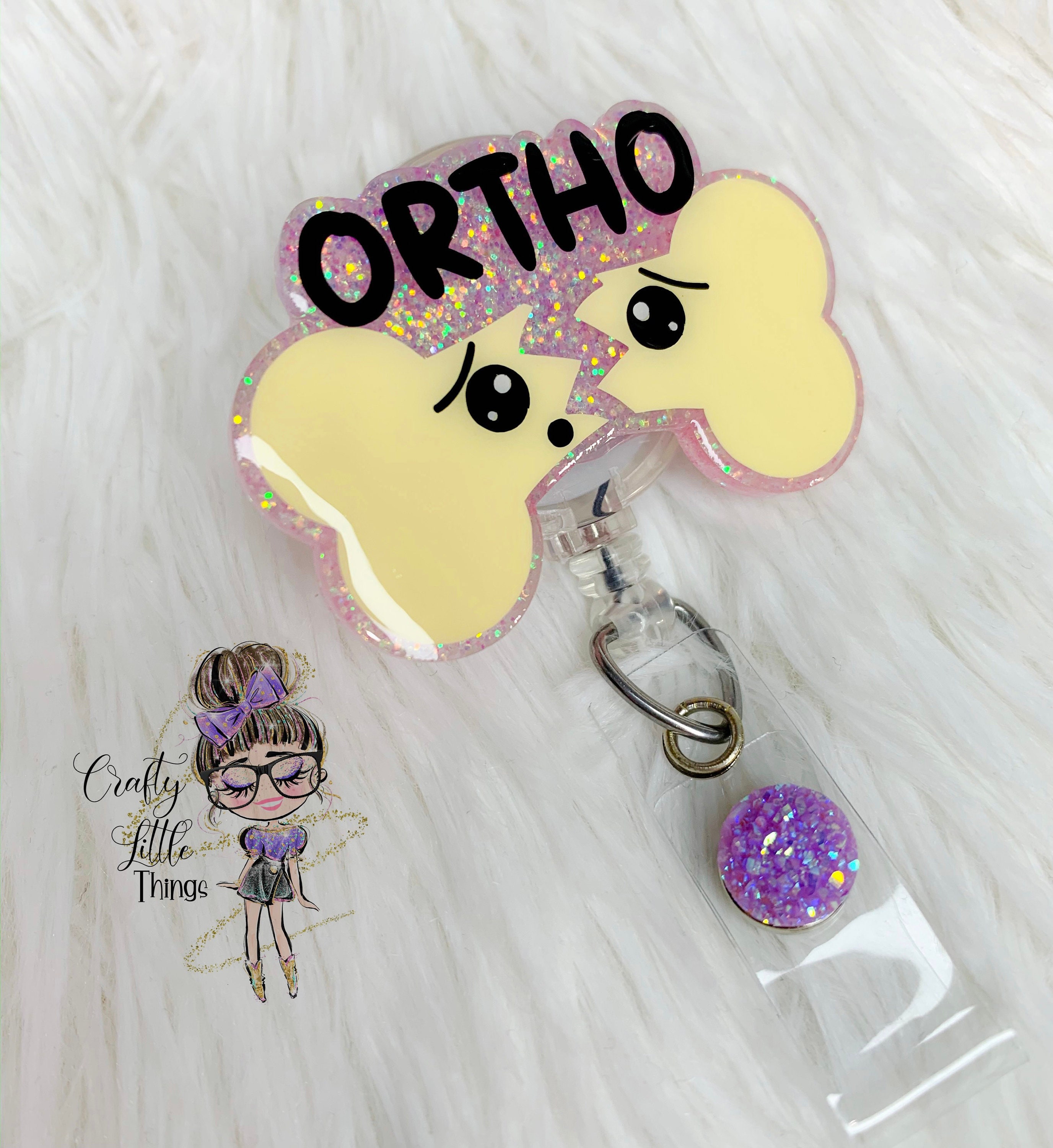 Ortho Broken Bone Badge Reel Cute Badge Reels Orthopedic | Etsy