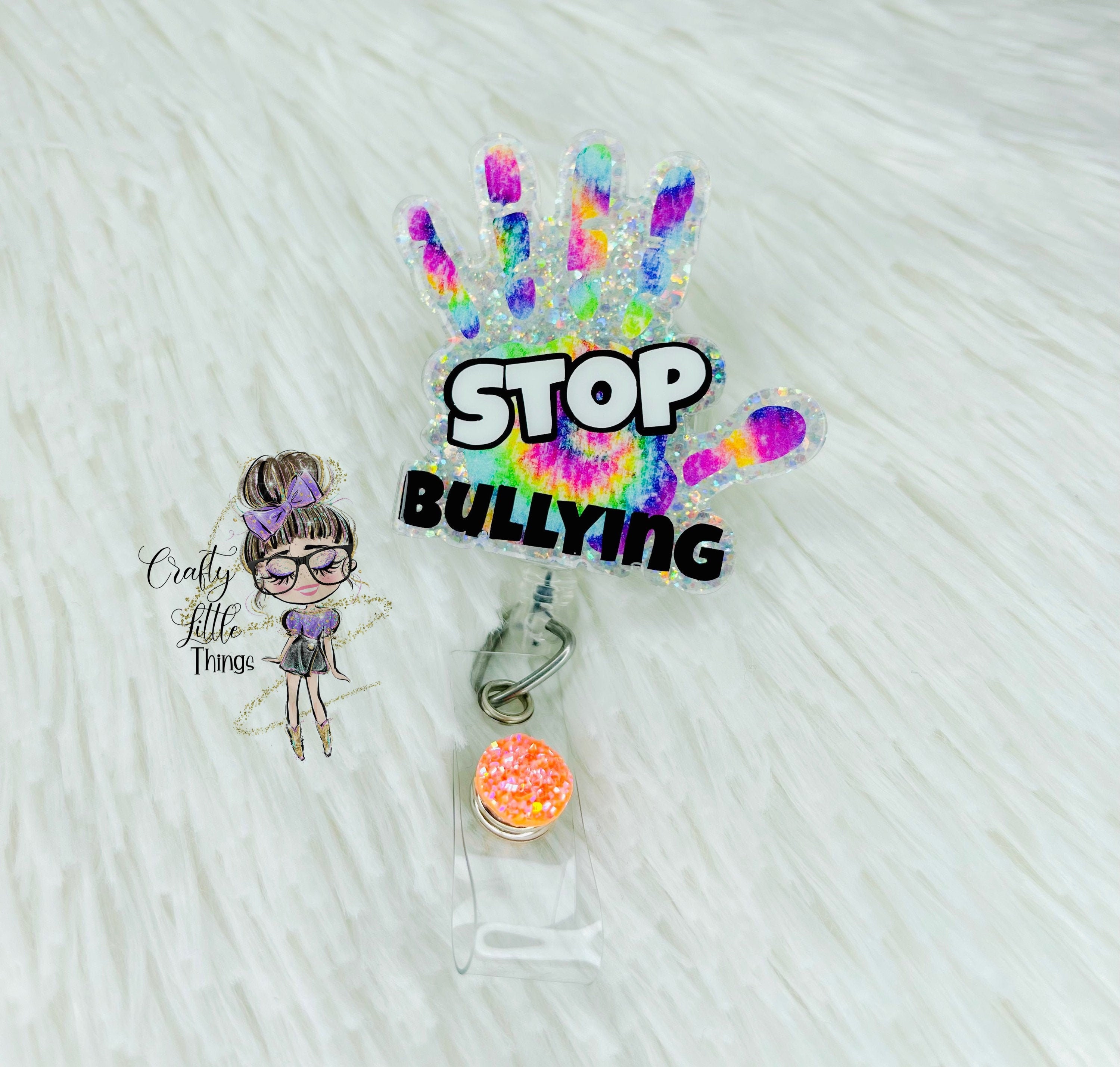 Stop Bullying Badge Reel Bullying Prevention Badge Reels - Etsy