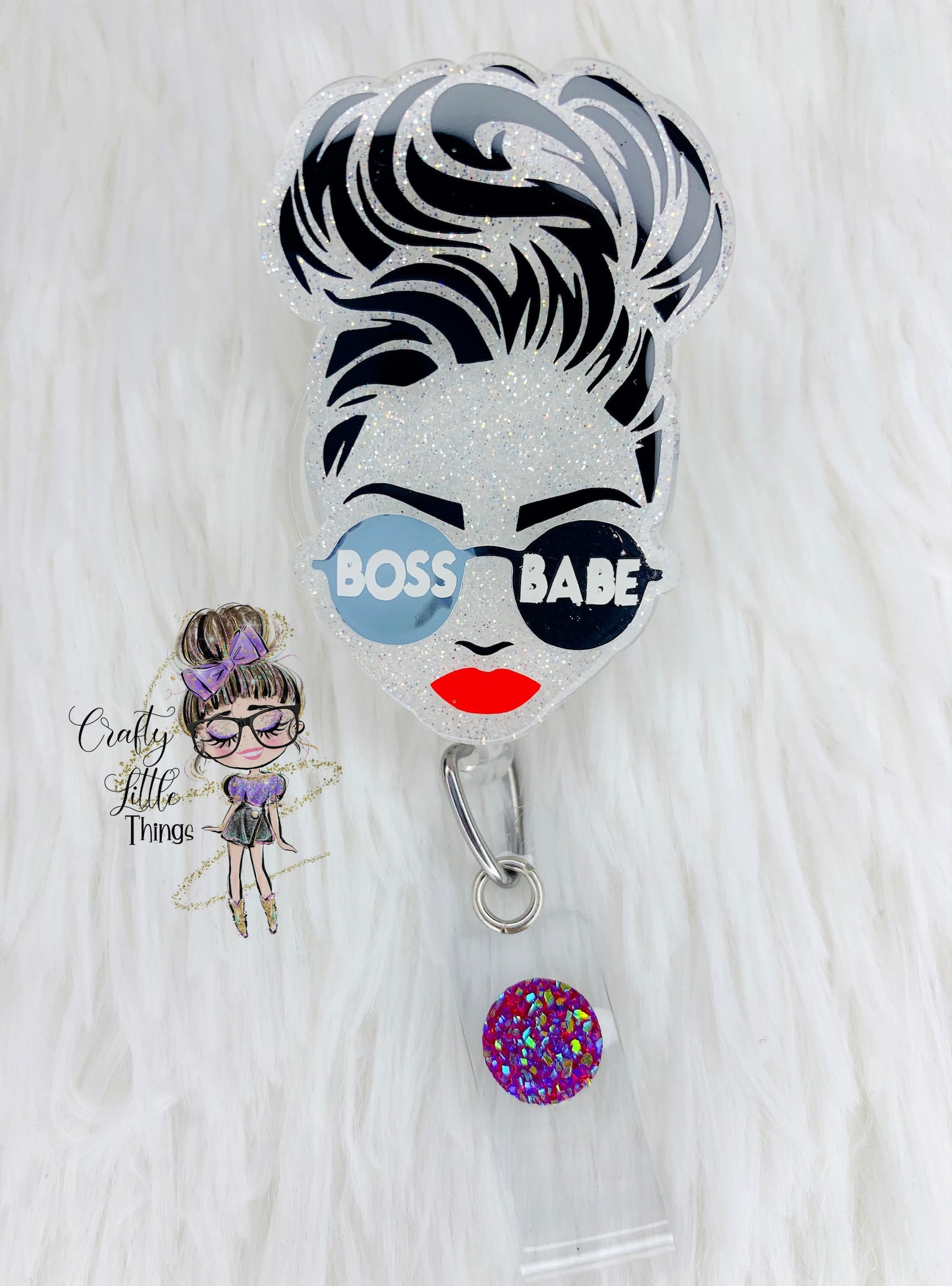 Boss Babe Badge Reel- Empowered Women Badge Reels- Girl Boss Badge ...