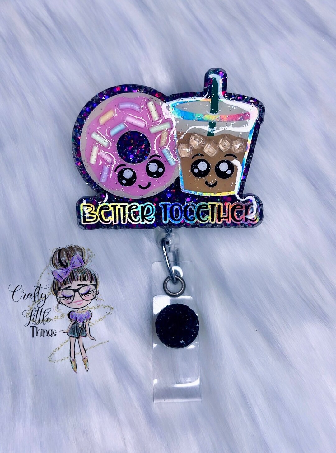 Donut & Coffee Badge Reel- Better Together Badge Reel- Donut Badge ...