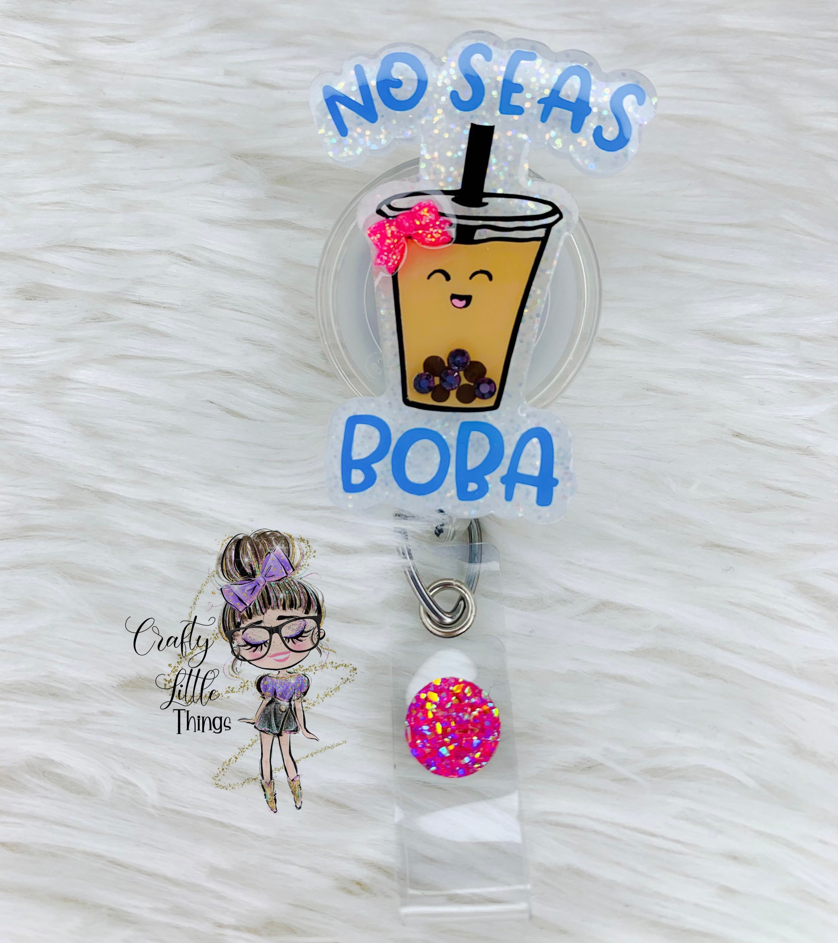 No Seas Boba Badge Reel Spanish Badge Reels Bubble Tea Badge - Etsy