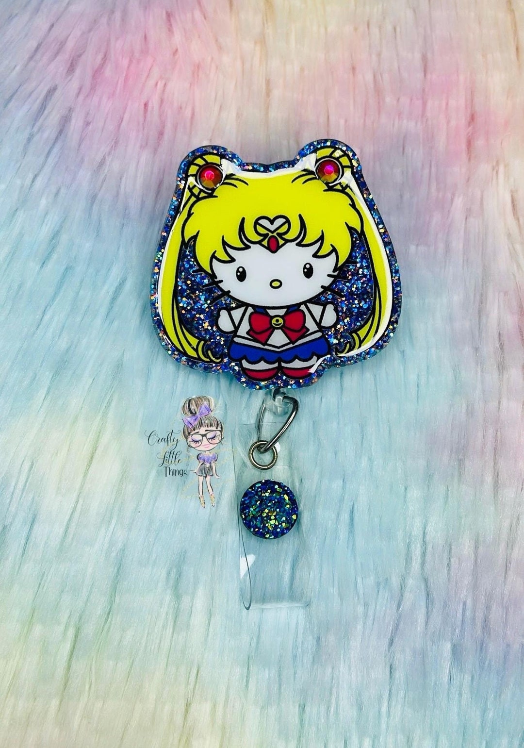 Magical Kitty Superhero Badge Reel- Cat Badge Reels- Hero Badge Reels ...